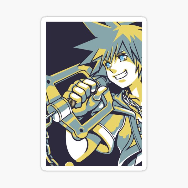 "Kingdom Hearts - Sora" Sticker for Sale by Velvet93 | Redbubble
