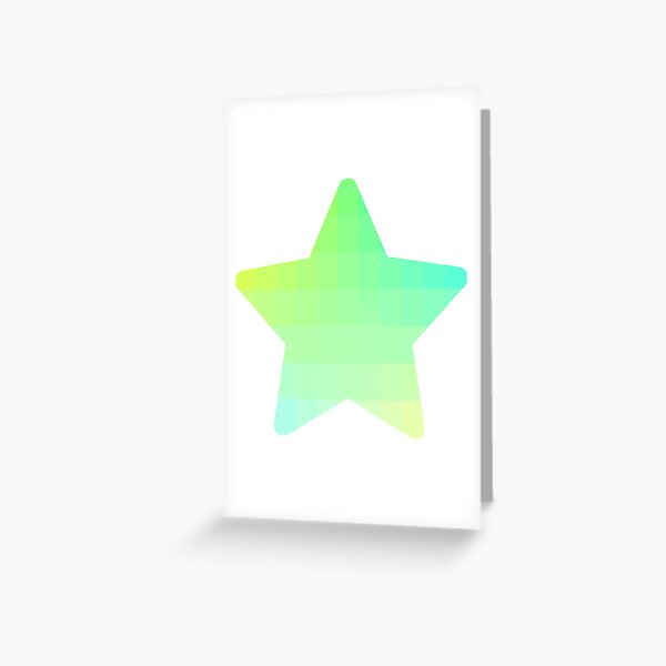 "Star - Greenscale + Pastel Greenscale" Greeting Card for Sale by child ...