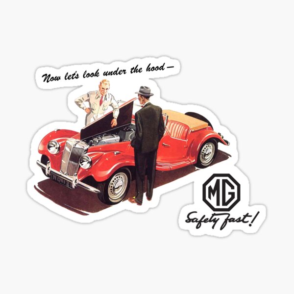 "MG TF MIDGET" Sticker for Sale by ThrowbackMotors | Redbubble