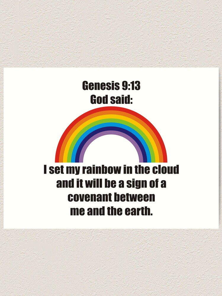 "God's Rainbow ~ Genesis 9:13" Art Print for Sale by Flabba | Redbubble