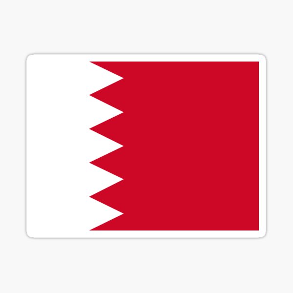"Flag of Bahrain" Sticker for Sale by Shorlick | Redbubble
