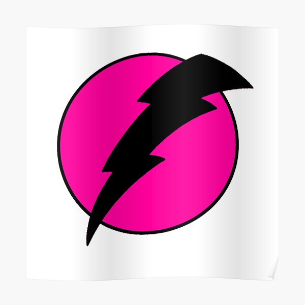 "Retro Super Hero Lightning Bolt Logo" Poster by Girl-Power | Redbubble