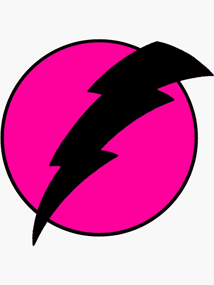 "Retro Super Hero Lightning Bolt Logo" Sticker for Sale by Girl-Power ...