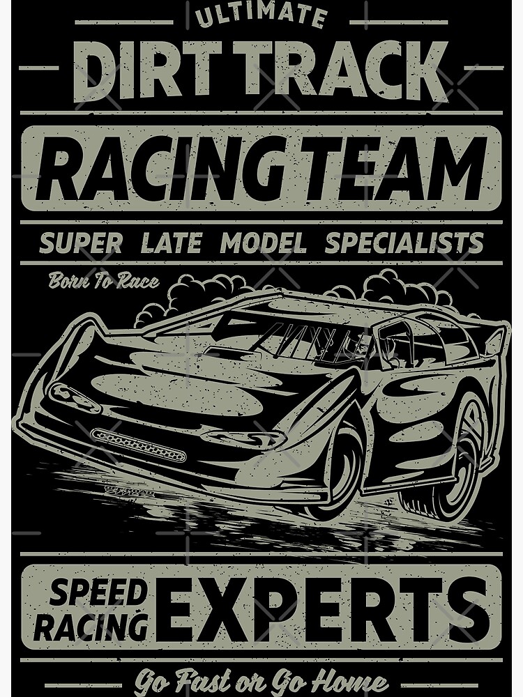 "Dirt Track Race Team" Poster for Sale by offroadstyles | Redbubble