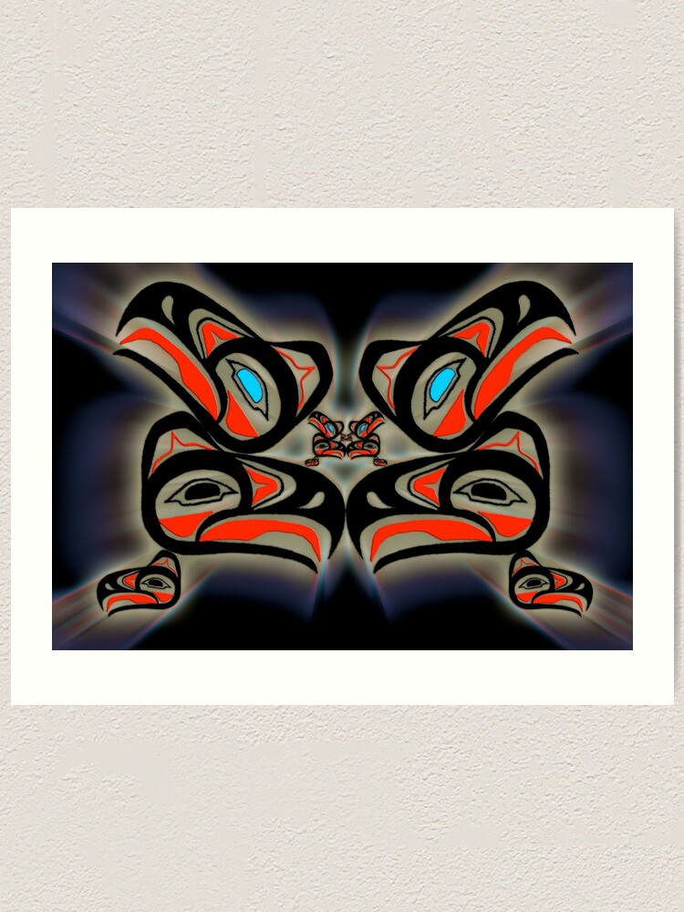 ""Eagles - Tlingit formline design"" Art Print for Sale by willwhite05 ...