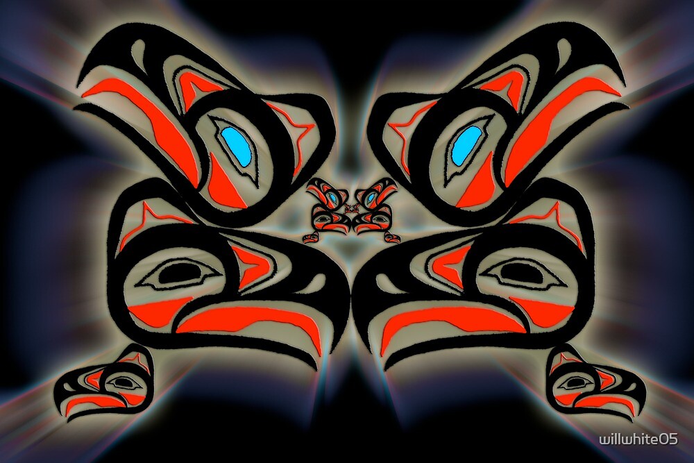 ""Eagles - Tlingit formline design"" by willwhite05 | Redbubble