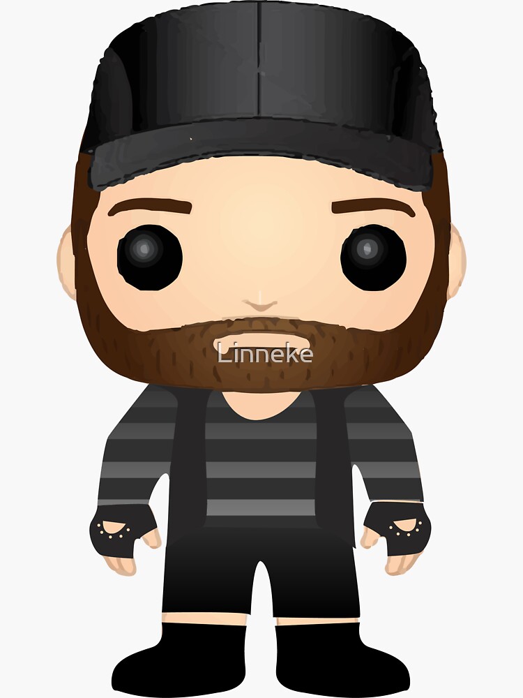 "Jeff - POP inspired" Sticker by Linneke | Redbubble