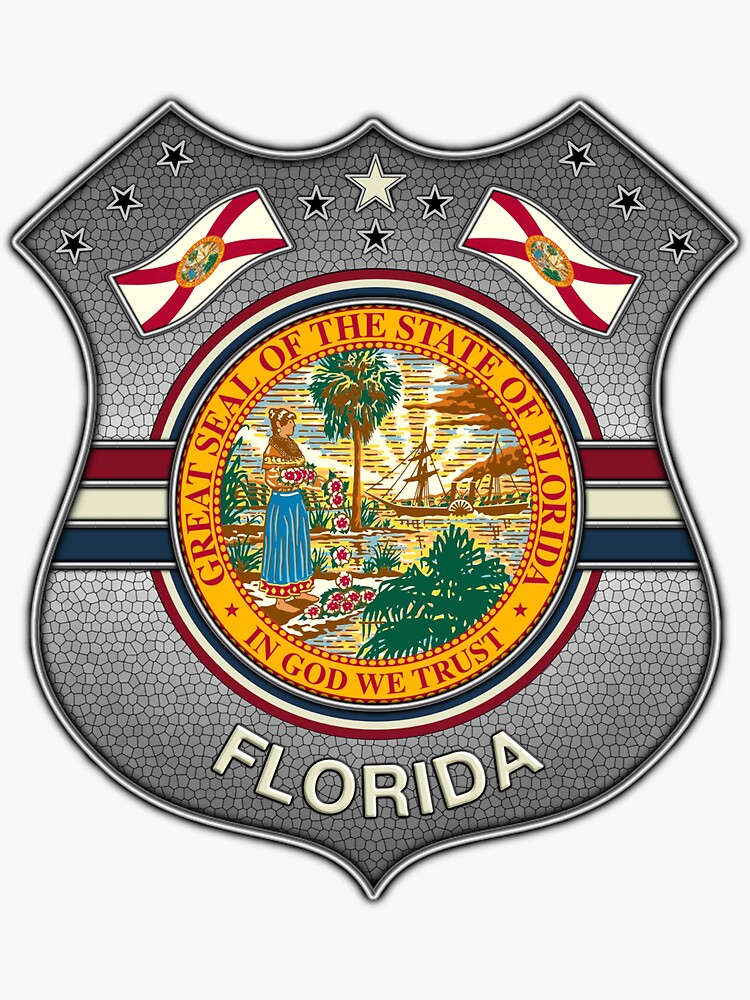 "Florida shield" Sticker for Sale by troni | Redbubble