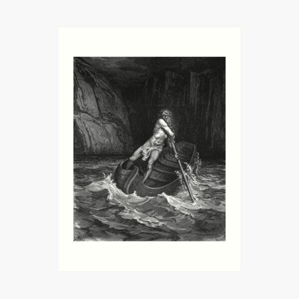 "CHARON and THE RIVER ACHERON" Art Print for Sale by Yago | Redbubble