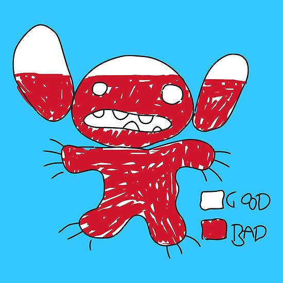 "Good Bad Level Stitch" Poster by HelenCanfield | Redbubble