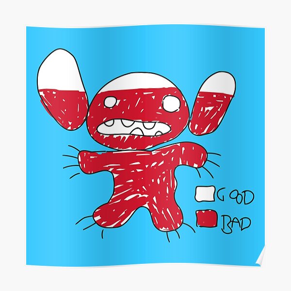 "Good Bad Level Stitch" Poster by HelenCanfield | Redbubble