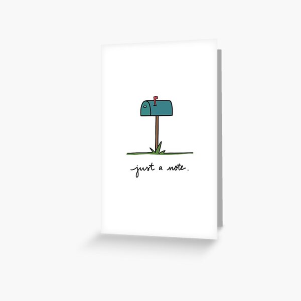 "Just a Note Card" Greeting Card for Sale by cjlcreative | Redbubble
