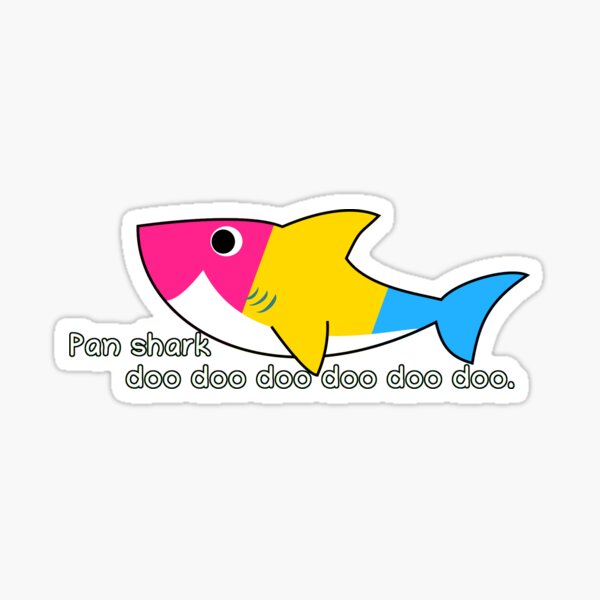 "Pan shark" Sticker for Sale by theenbyperor | Redbubble