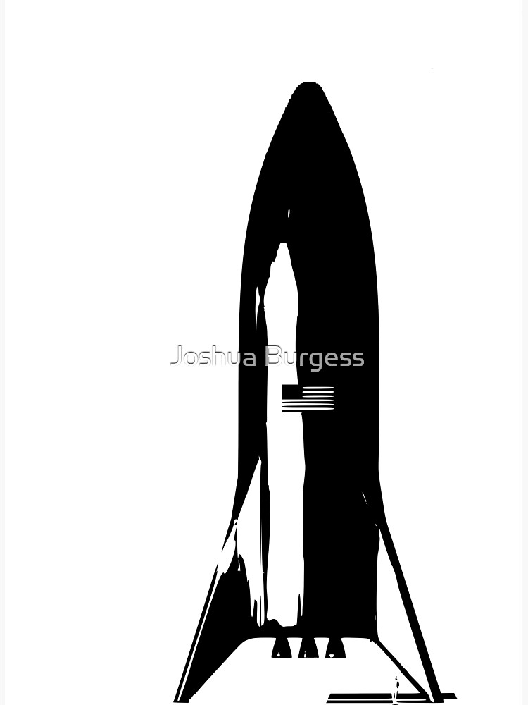 "SpaceX Starhopper - Starship, Formerly BFR" Art Print by thomasburgess ...