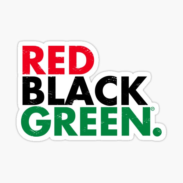 "Red Black Green" Sticker for Sale by ElmonBro | Redbubble