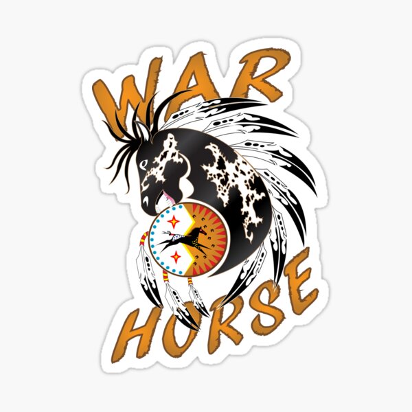"War Horse" Sticker for Sale by MelvinWarEagle | Redbubble