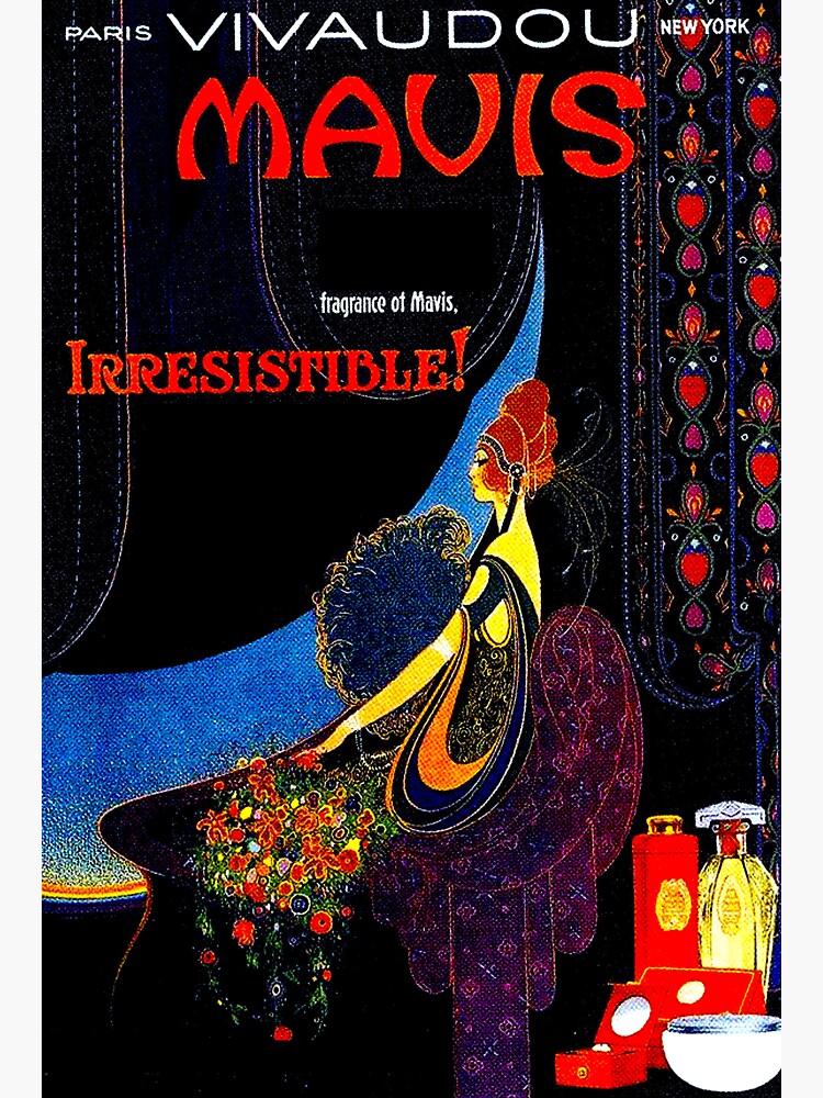 "MAVIS VIVAUDOU : Vintage Perfume Advertising Print" Magnet for Sale by ...