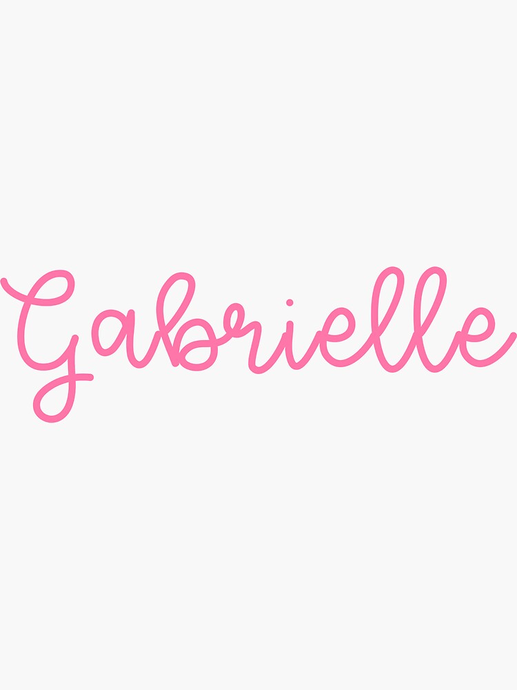 "Gabrielle" Sticker by Jze76340 | Redbubble