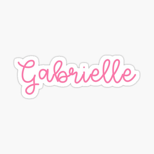 "Gabrielle" Sticker by Jze76340 | Redbubble