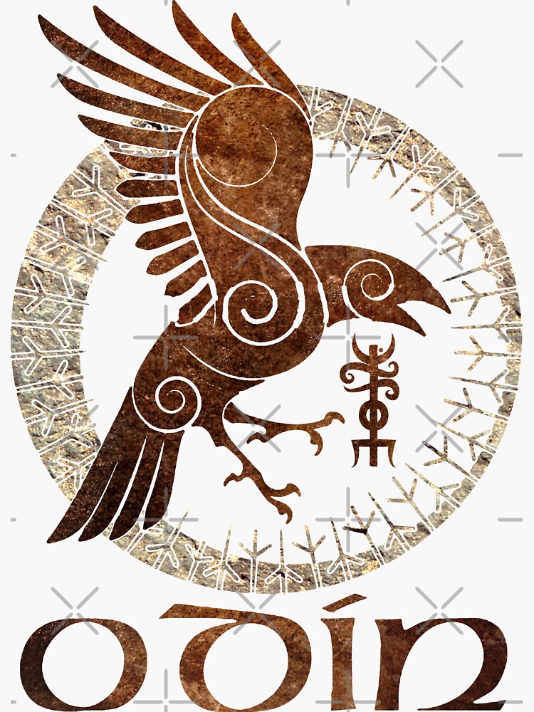 "Seal Of Odin" Sticker for Sale by FantasySkyArt | Redbubble