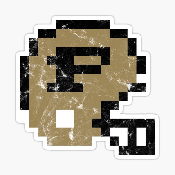 "Purdue Distressed Football Helmet SuperRetroBowl" Sticker for Sale by ...