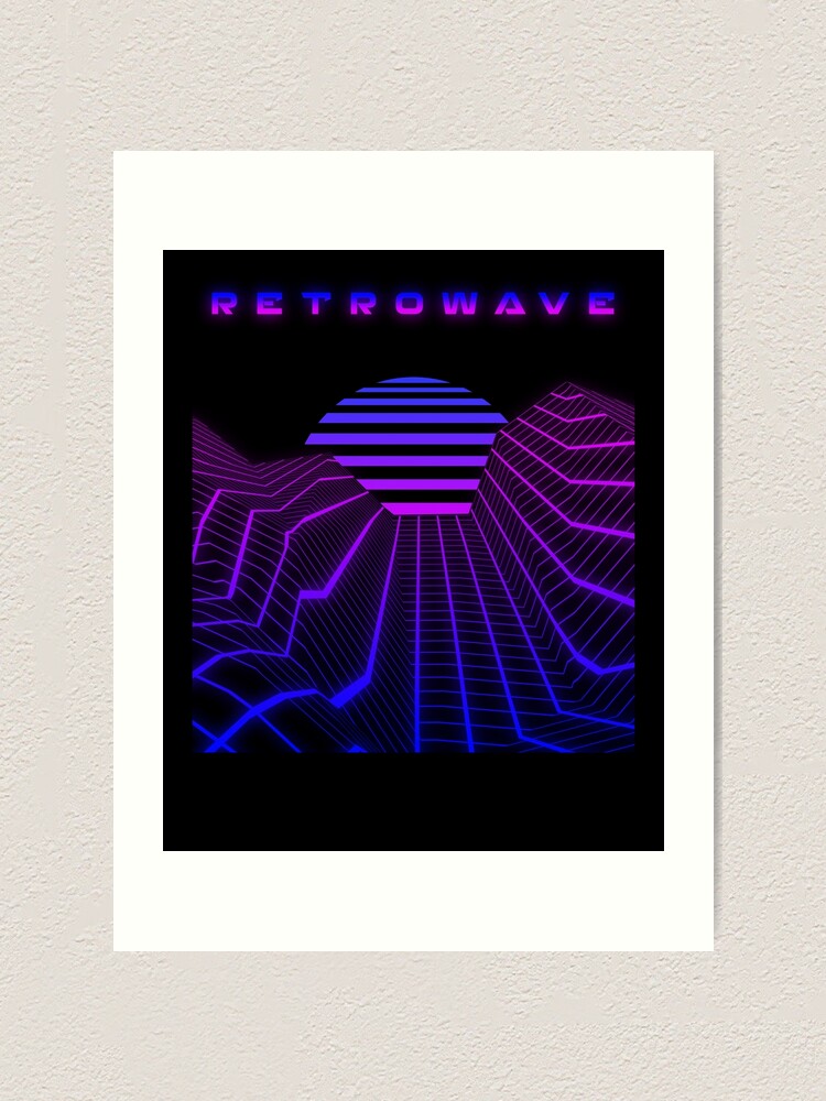 "Retrowave Synthwave 80s Design For The Eighties Music Lovers" Art ...