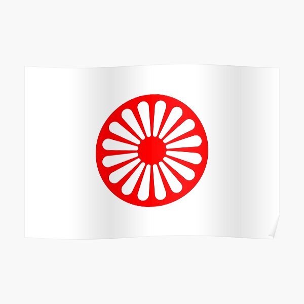 "gypsy flag symbol" Poster by tony4urban | Redbubble
