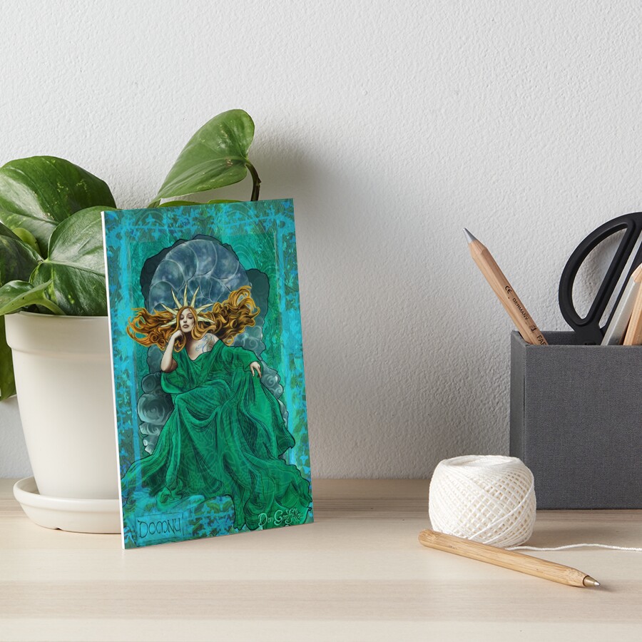 "Celtic Goddess - Domnu" Art Board Print by dangoodfellow | Redbubble