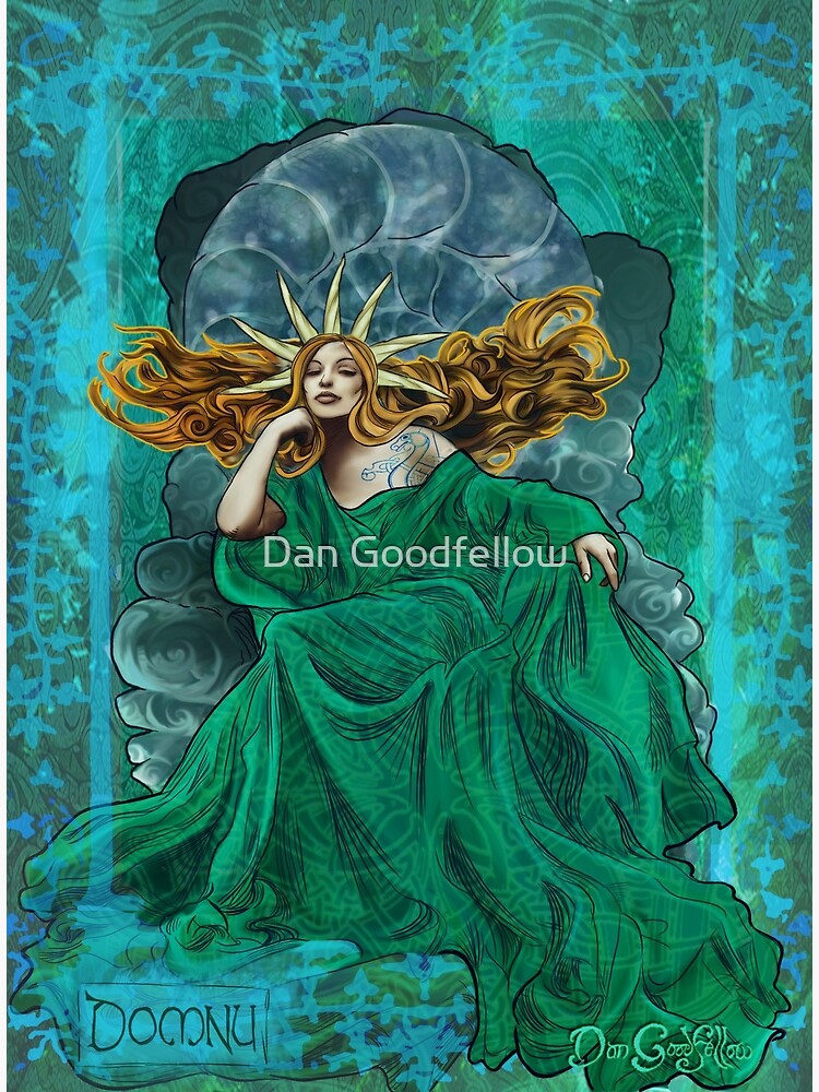 "Celtic Goddess - Domnu" Art Print for Sale by dangoodfellow | Redbubble