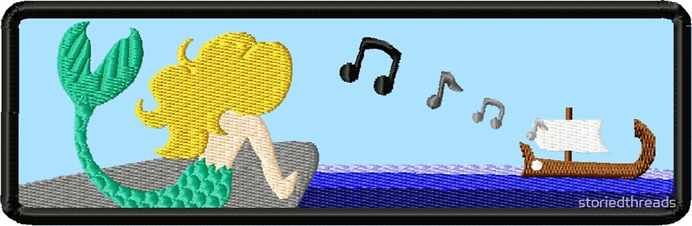 "Greek Siren Luring the Ships" by storiedthreads | Redbubble