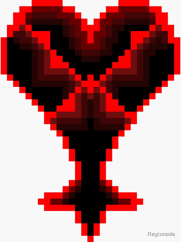 "Heartless (pixel)" Sticker for Sale by Reyconsola | Redbubble