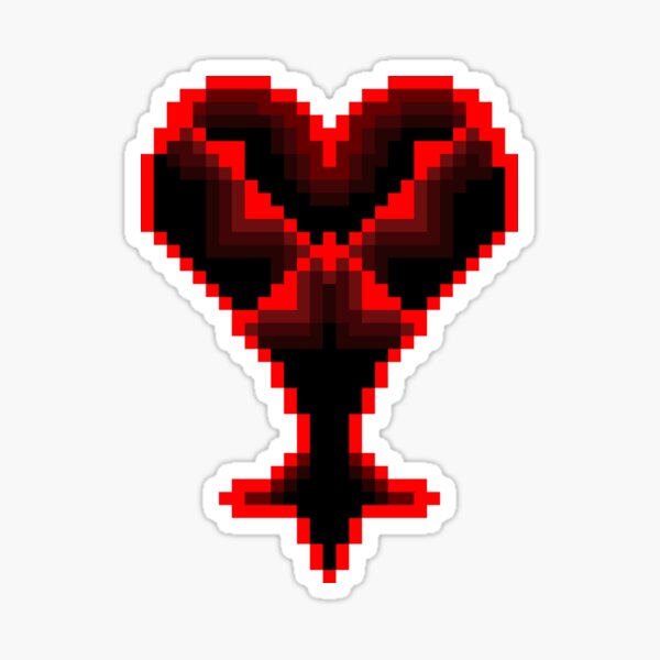 "Heartless (pixel)" Sticker for Sale by Reyconsola | Redbubble