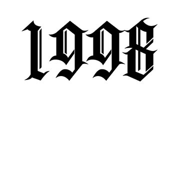 "1998" Sticker for Sale by Rebecca Aston | Redbubble