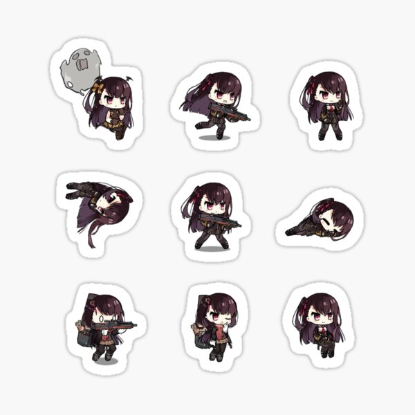 "Girls Frontline WA2000 Chibi Sticker set" Sticker for Sale by ...