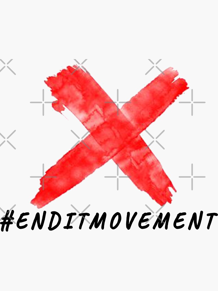 "Endit Movement" Sticker for Sale by LizzyizzyDesign | Redbubble