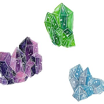 "Gems and Mineral Trio Stickers- Cute and Trendy Stickers-" Sticker for ...