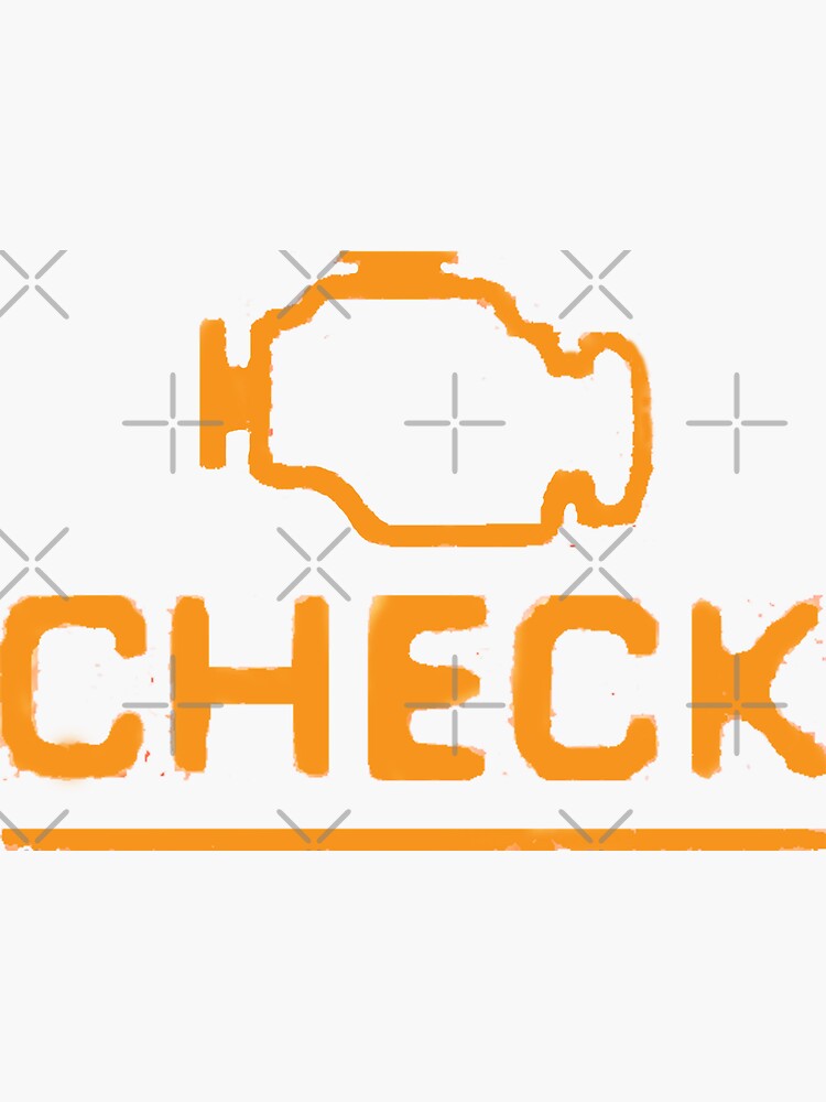 "The Elusive Check Engine Light" Sticker for Sale by mk1tiger | Redbubble