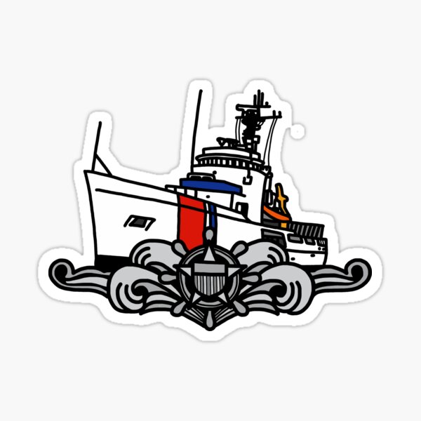 "Coast Guard 210 Cutterman" Sticker for Sale by AlwaysReadyCltv | Redbubble