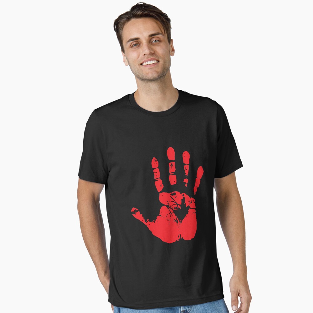 "Red handed" Sticker for Sale by rheyes | Redbubble