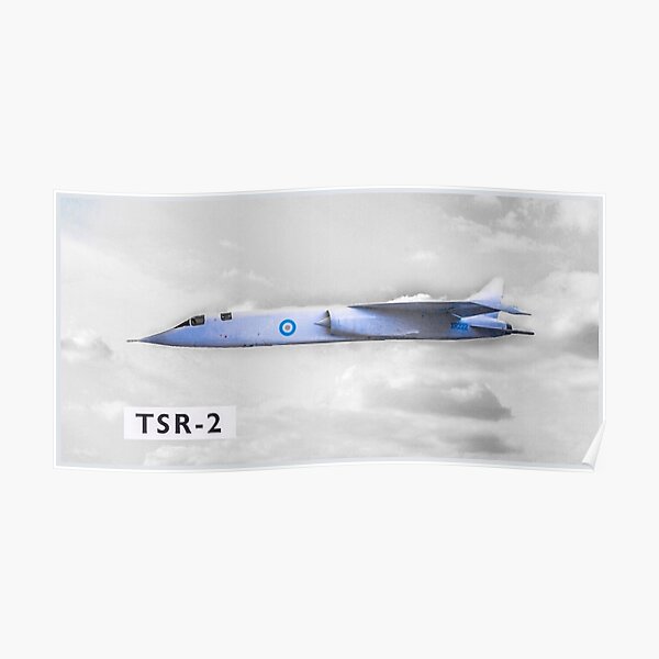 "TSR2 XR222 in flight (grey)" Poster for Sale by jonfun1 | Redbubble