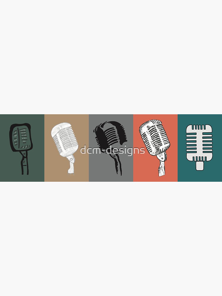"5 mics" Sticker for Sale by dcm-designs | Redbubble