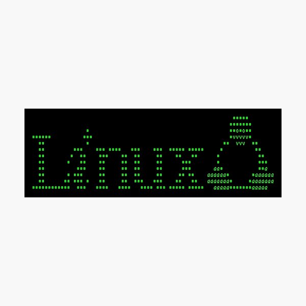 "Linux Tux Penguin ASCII Art" Photographic Print by redbubbel | Redbubble