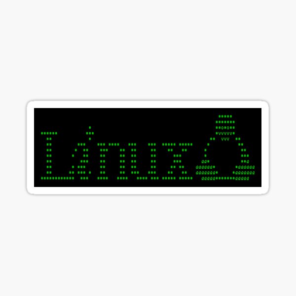 "Linux Tux Penguin ASCII Art" Sticker by redbubbel | Redbubble