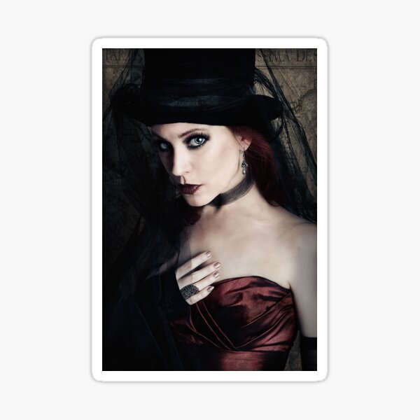 "Top Hat" Sticker for Sale by Glitterfest | Redbubble