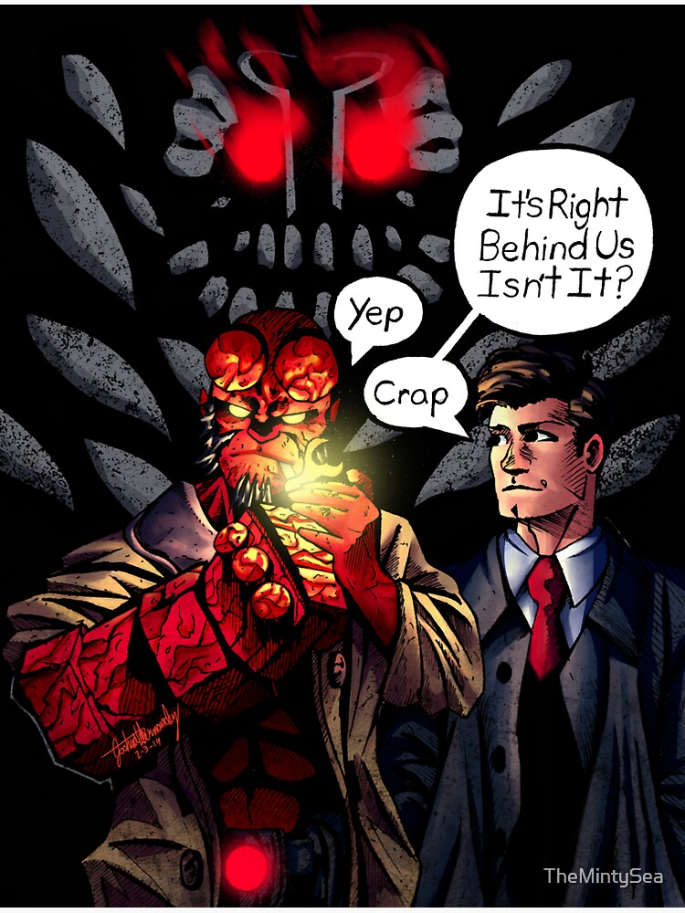 "Hellboy and Fox Mulder " Sticker for Sale by TheMintySea | Redbubble