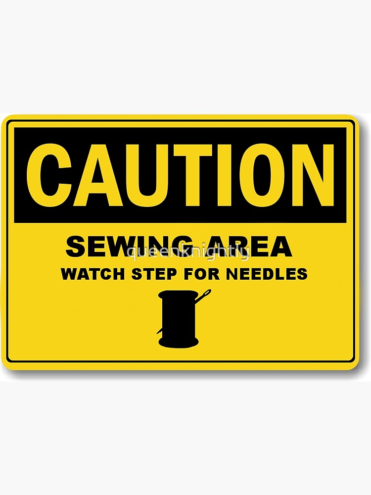 "Sewing Area Sign" Poster for Sale by queenknightly | Redbubble