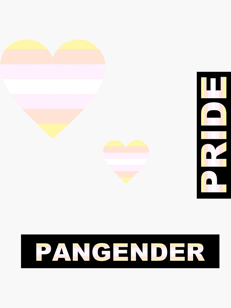 "Pangender Hearts" Sticker by MiaStegner | Redbubble