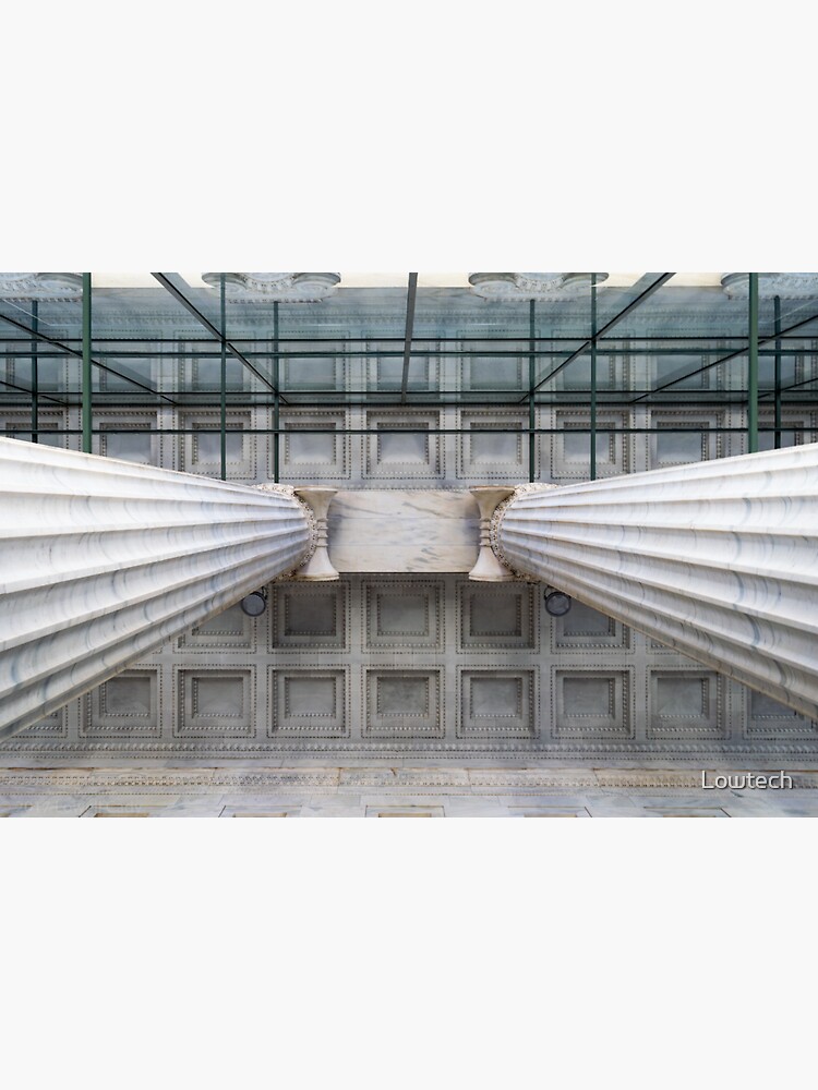 "Ionic columns behind glass" Sticker by Lowtech | Redbubble