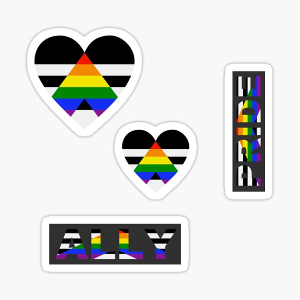 Straight Ally Stickers | Redbubble