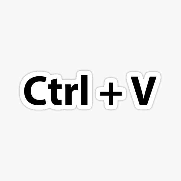 "Ctrl C Ctrl V Copy Paste Twins" Sticker by Evelyusstuff | Redbubble